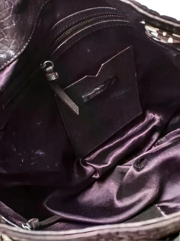Dkny Monogram Shoulder Bag With Detachable Scarf