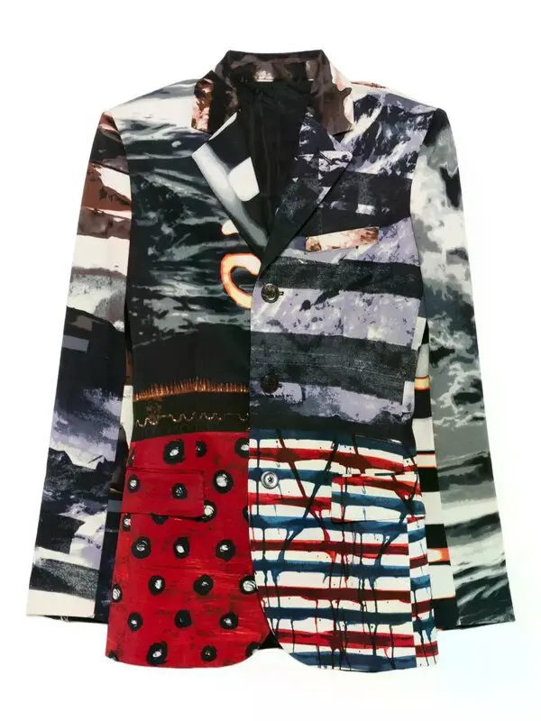 JEAN PAUL GAULTIER 2000s Printed Blazer - Brown