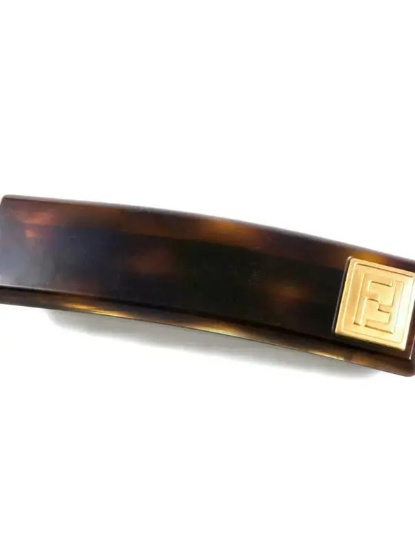 Fendi 2000s Ff-motif Hair Clip