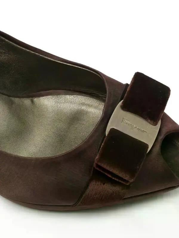 FERRAGAMO 120mm Leather Pumps