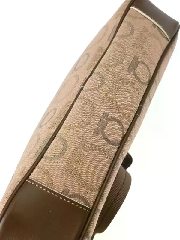 FERRAGAMO 1990-2000s Gancini-jacquard Shoulder Bag