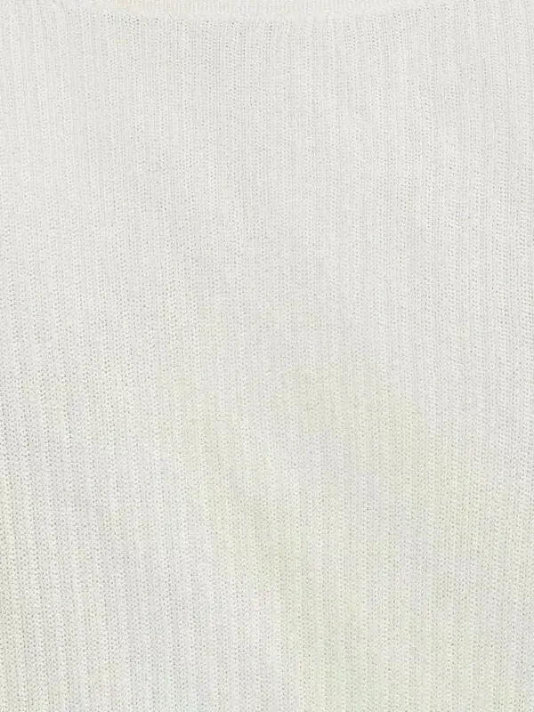 Max Mara Boat Neck Ribbed Long Sleeve Sweater
