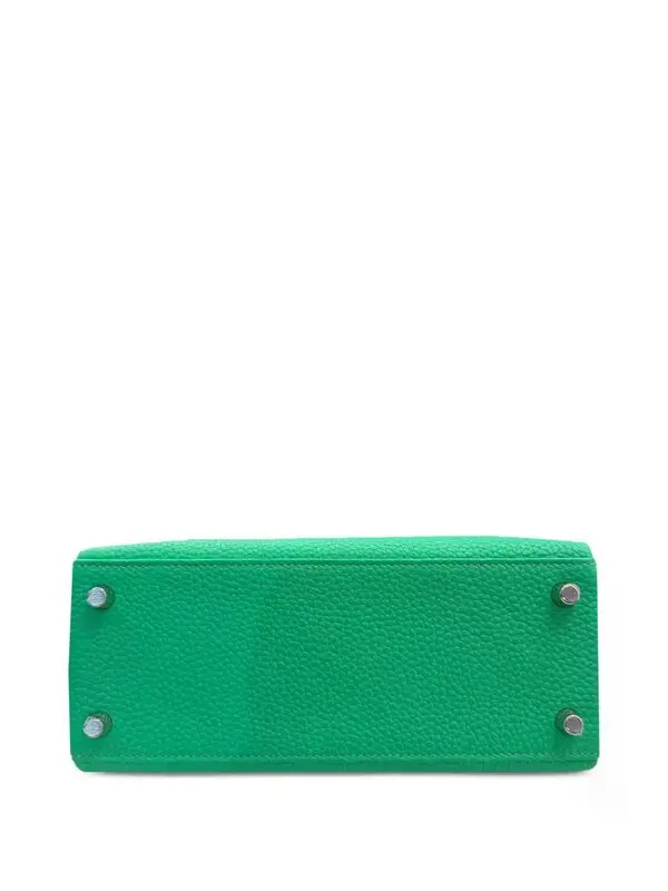 Hermès Kelly 25 Retourne Togo Palladium-hardware Handbag - Green