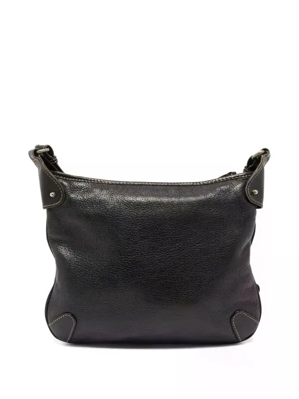 AIGNER Leather Shoulder Bag - Black