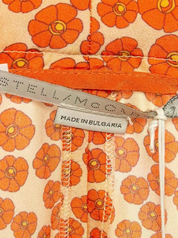 Stella McCartney Silk Floral Print Trousers