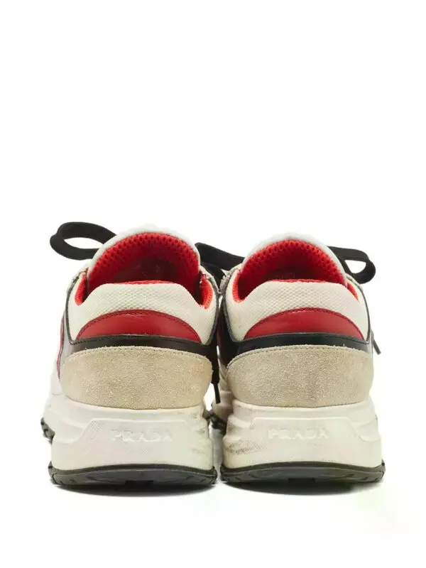 Prada Colour-block Lace-up Sneakers