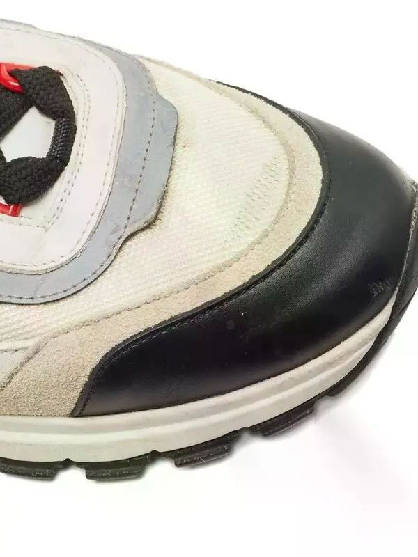 Prada Colour-block Lace-up Sneakers
