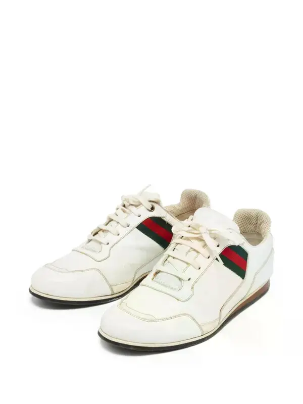 Gucci Web-stripe Lace-up Sneakers