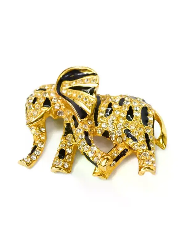 Vintage Elephant-shaped Brooch - Gold