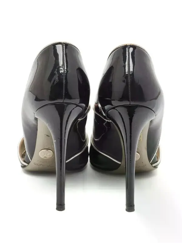 Dolce & Gabbana Patent Leather Peep-toe Stiletto Pumps
