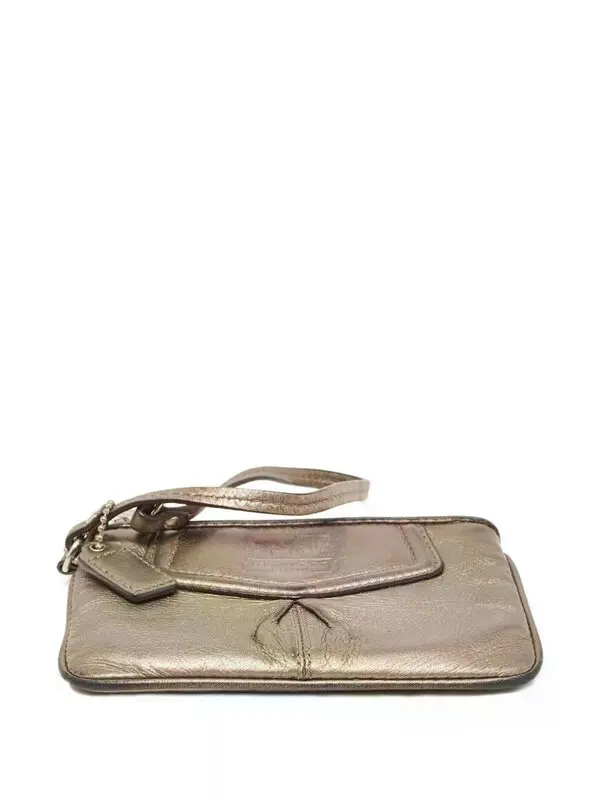 COACH VINTAGE Metallic Leather Wristlet