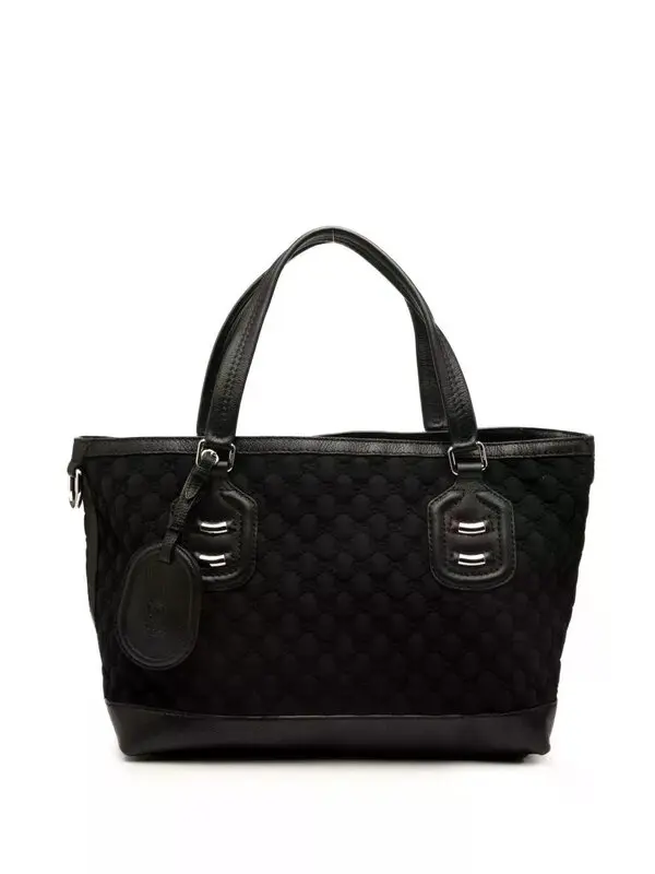 Gucci Gg Neoprene Techno Tag Tote Bag - Black