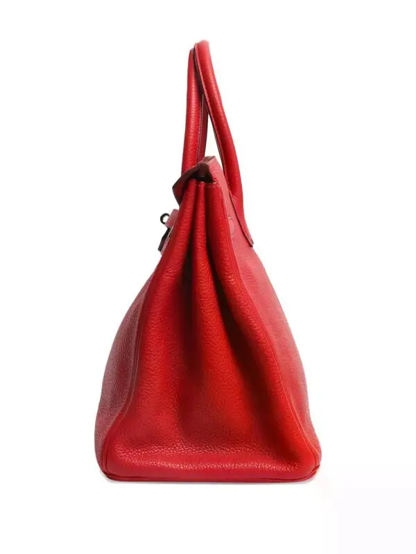 Hermès 2012 Birkin 35 Leather Tote Bag - Red