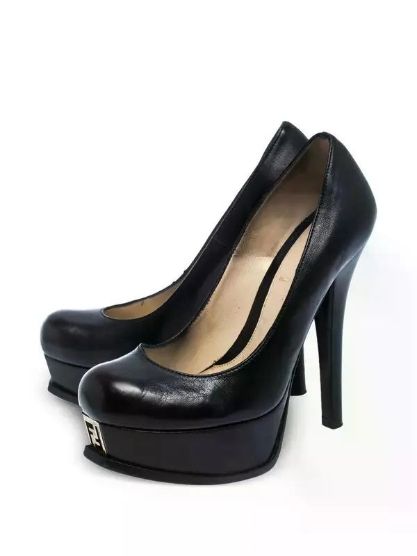 Fendi Leather Platform Stiletto Pumps