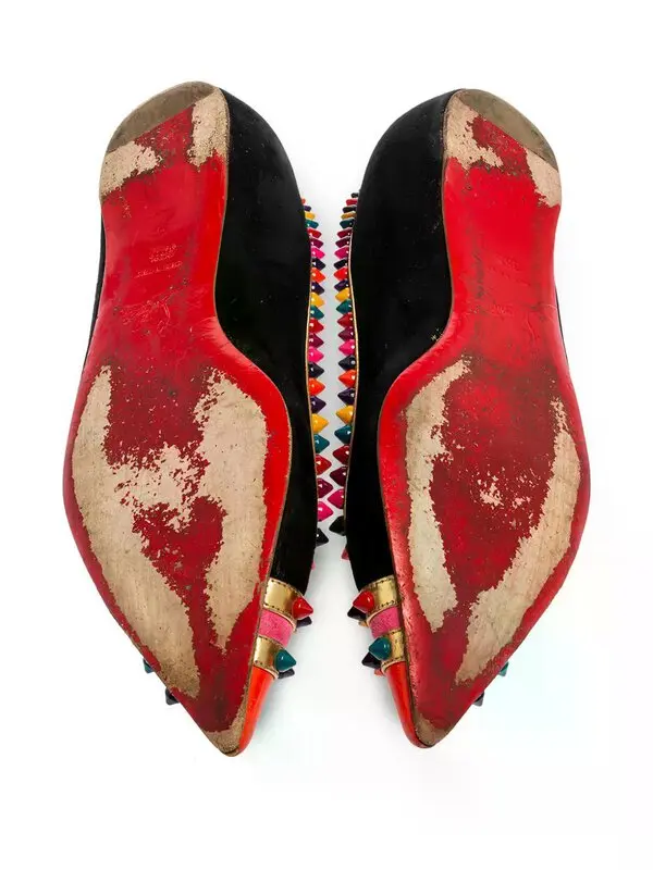 CHRISTIAN LOUBOUTIN Studded Pointed Toe Flats