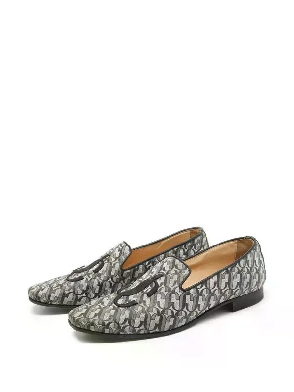 JIMMY CHOO Jc Monogram Loafers