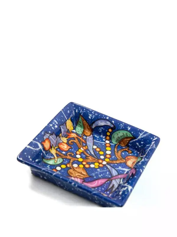 Hermès Pre-owned 1980s Porcelain Mini Square Decorative Tray