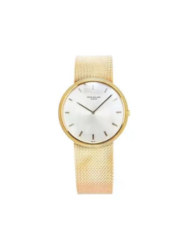 Patek Philippe 18kt Yellow Gold Calatrava Watch - Silver