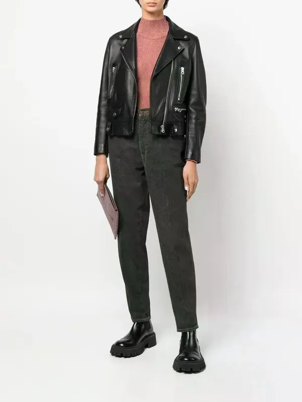 Moschino 1990s Tapered-leg Jeans