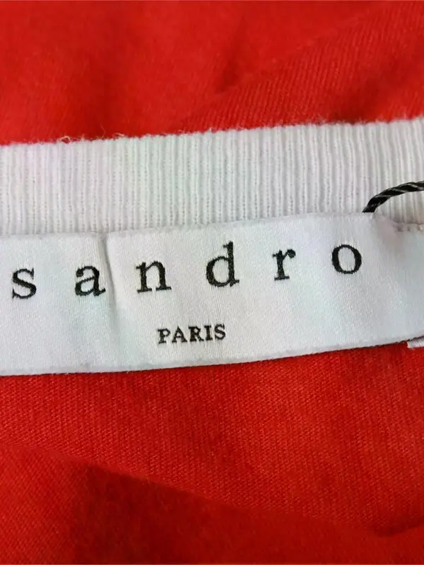 Sandro Striped Panel Long Sleeve T-shirt