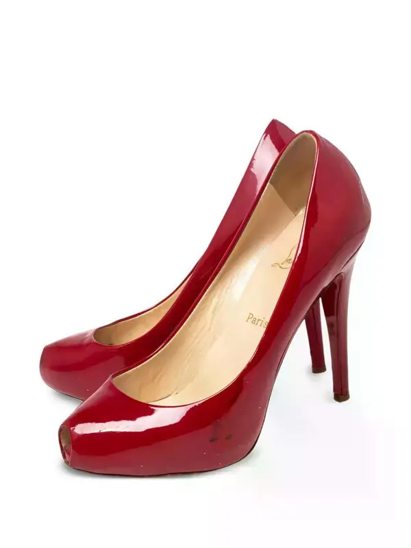 CHRISTIAN LOUBOUTIN 120mm Patent Leather Pumps - Red