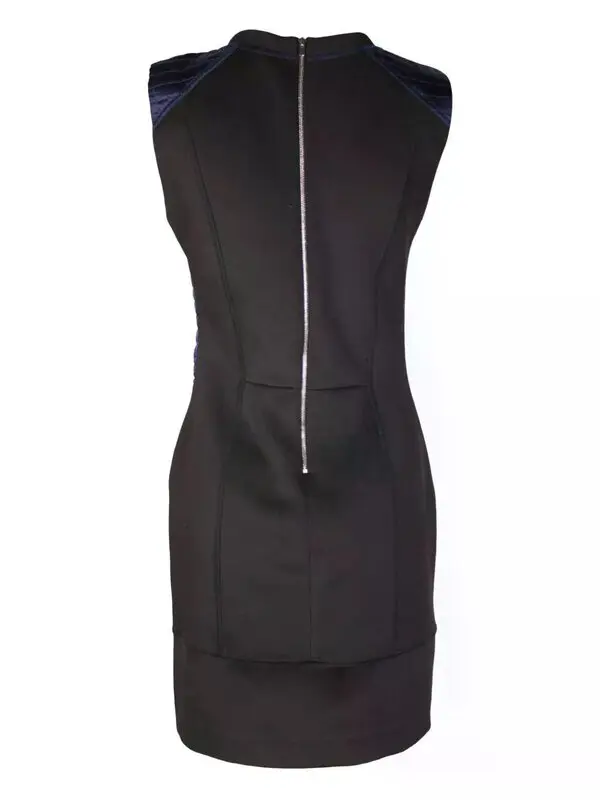 Sandro Sleeveless Crewneck Colour-block Mini Dress