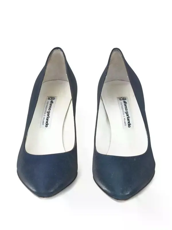GARLANDO 80mm Pointed-toe Satin Pumps