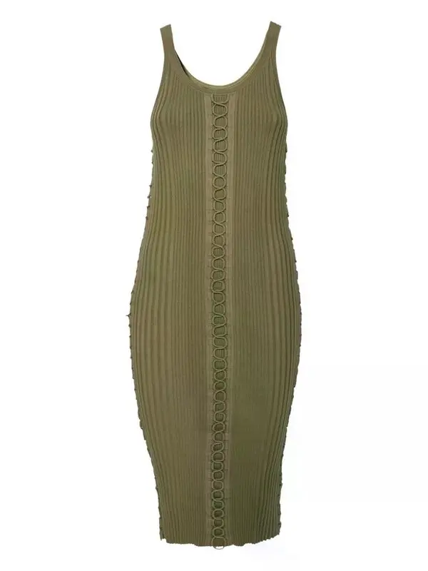 ALEXANDER WANG Ribbed Midi Dress - Green