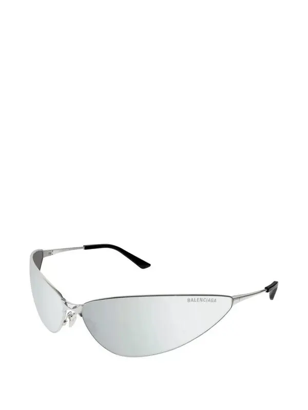 Balenciaga Tone Razor Cat-eye Sunglasses - Silver