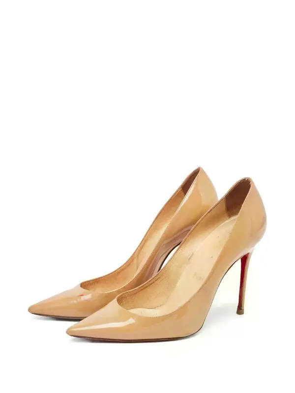 CHRISTIAN LOUBOUTIN 100mm Patent Leather Pointed Toe Pumps