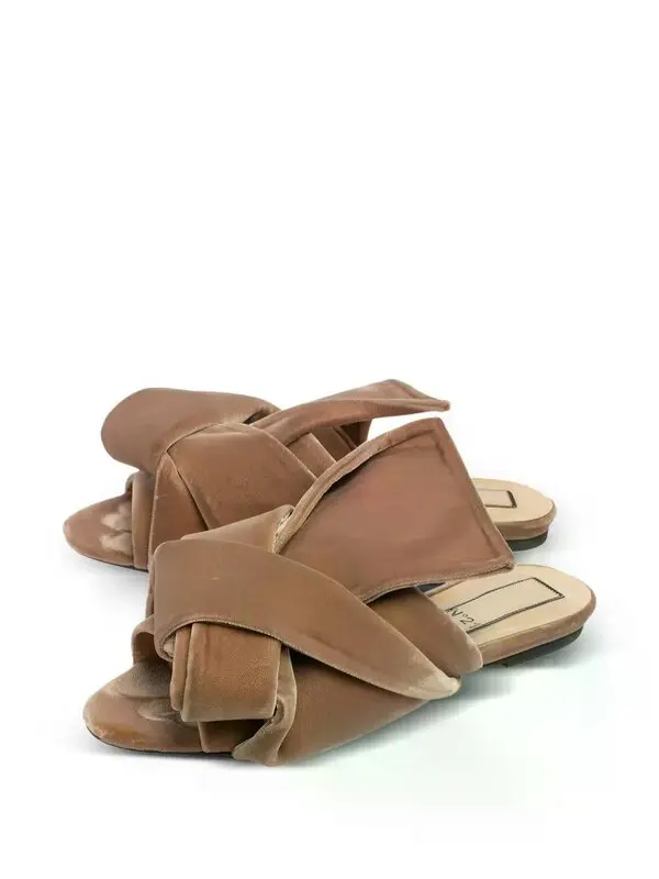 N°21 Velvet Knotted Slide Sandals