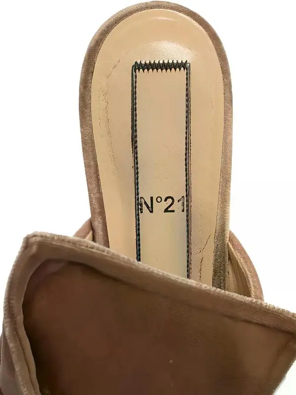 N°21 Velvet Knotted Slide Sandals