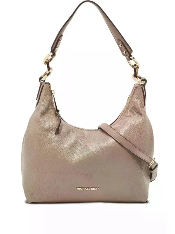 Michael Kors Isabella Leather Shoulder Bag - Grey