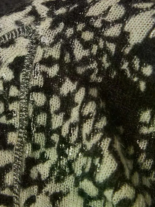Zadig&Voltaire Cashmere Abstract Pattern Print Lurex Detailing Sweater