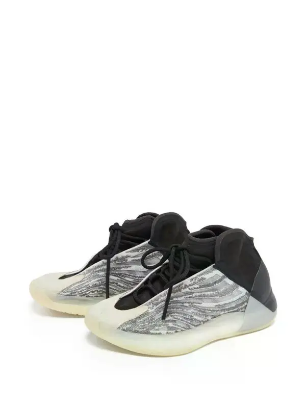 ADIDAS X YEEZY Qntm Textured High-top Sneakers
