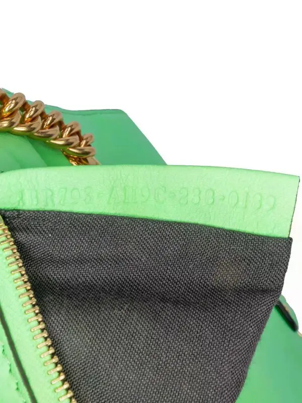 Fendi Zucca Embossed Chain Midi Baguette Shoulder Bag