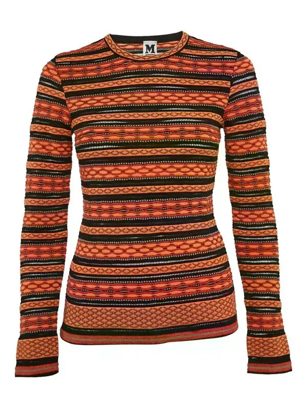 Missoni Patterned Jacquard T-shirt - Orange