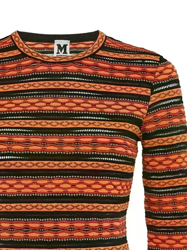 Missoni Striped Jacquard T-shirt - Orange