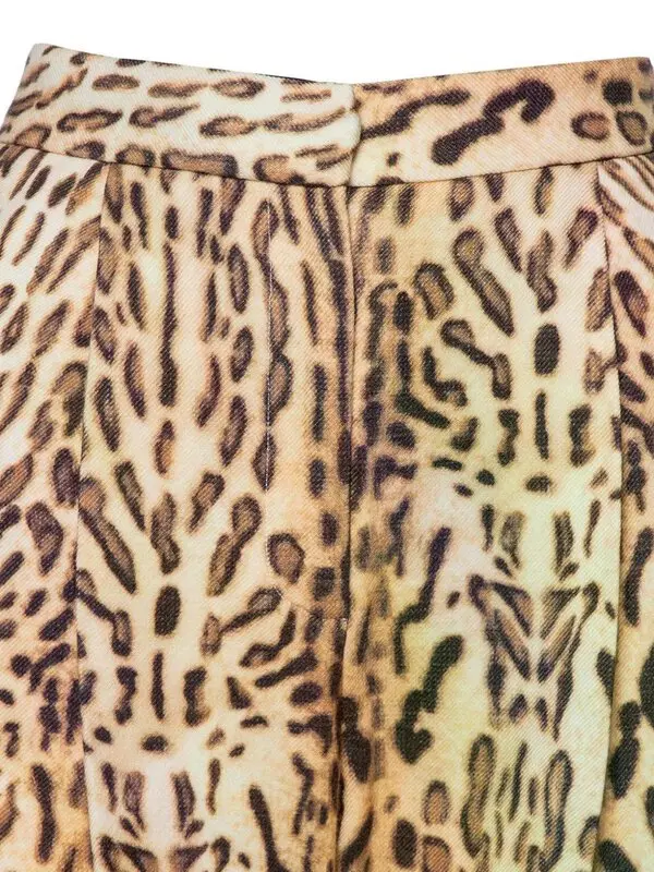Adam Lippes Animal Print Trousers