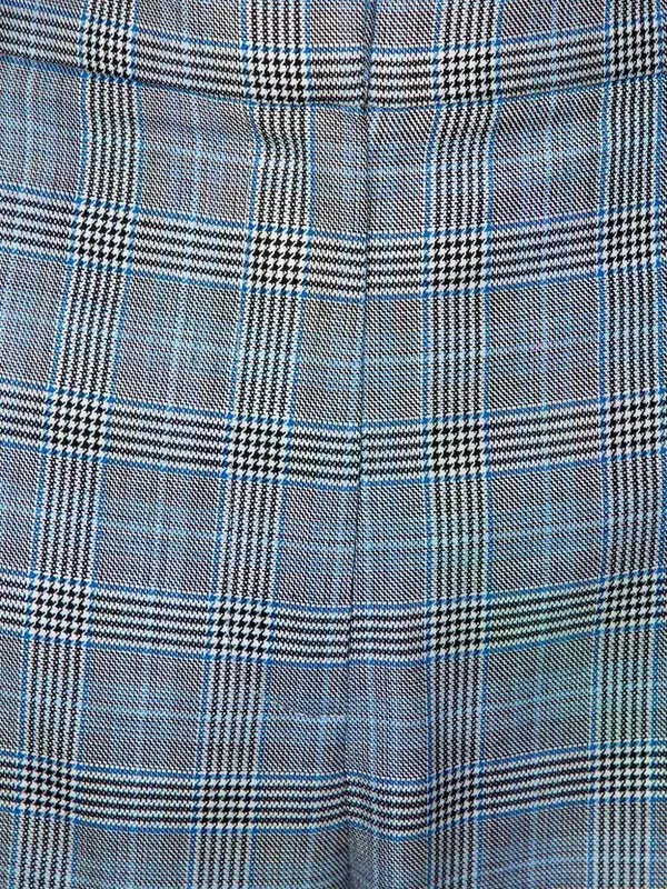 Tibi Plaid Banded Cuff Trousers