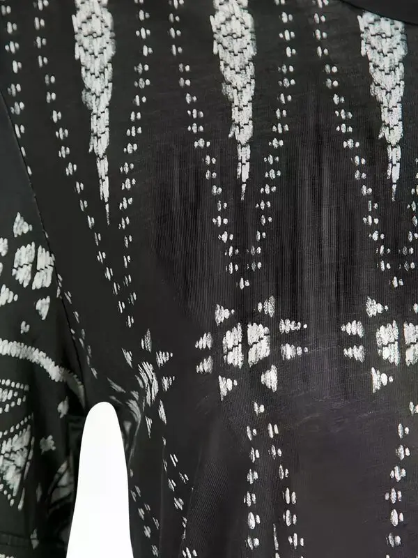 Tory Burch Geometric-print Cotton T-shirt