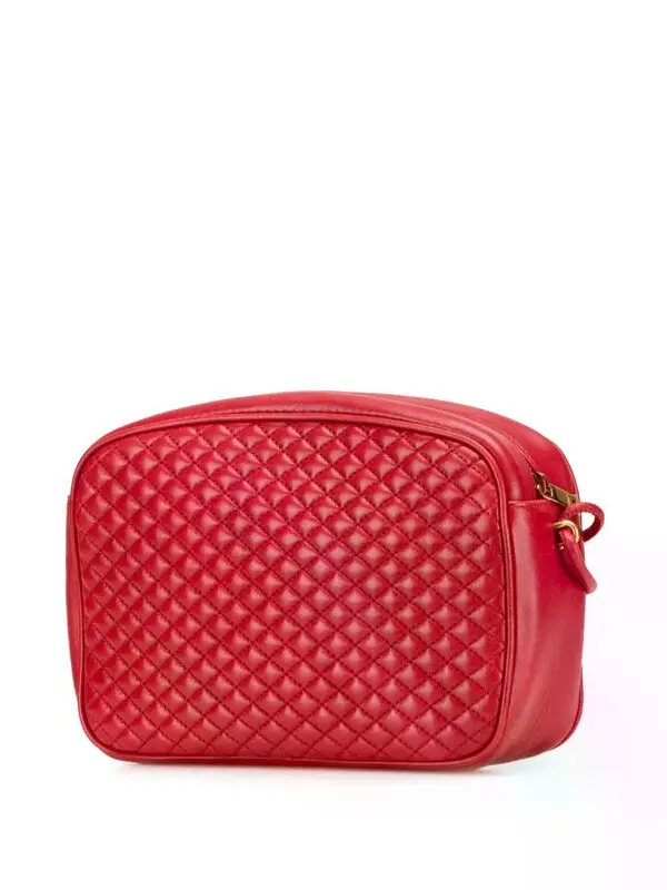 Saint Laurent Quilted Lambskin Victoire Camera Bag - Red
