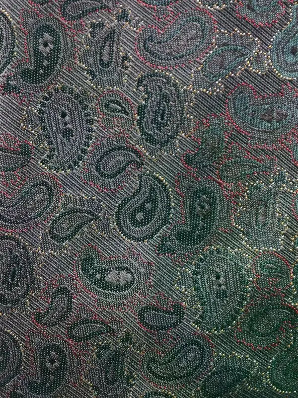 Versace 1970s Paisley-print Silk Neck Tie - Blue