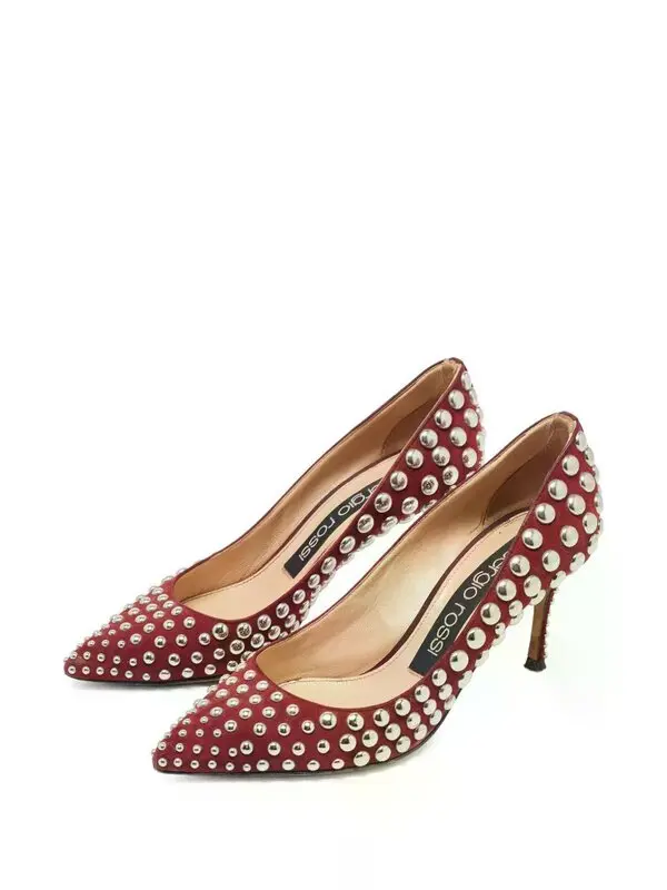 SERGIO ROSSI Studded Pointed-toe Pumps