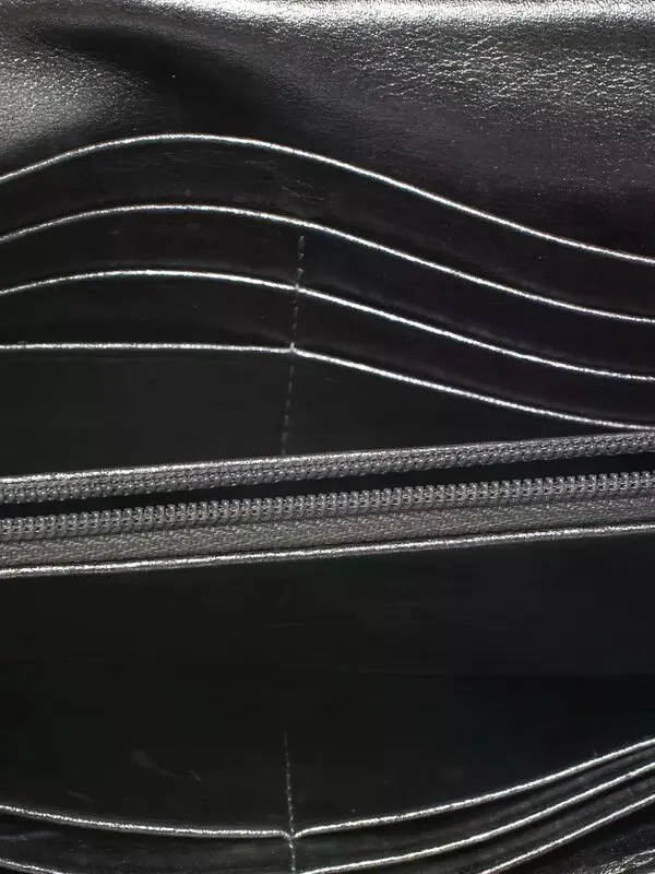 Burberry Leather Check Canvas Wallet
