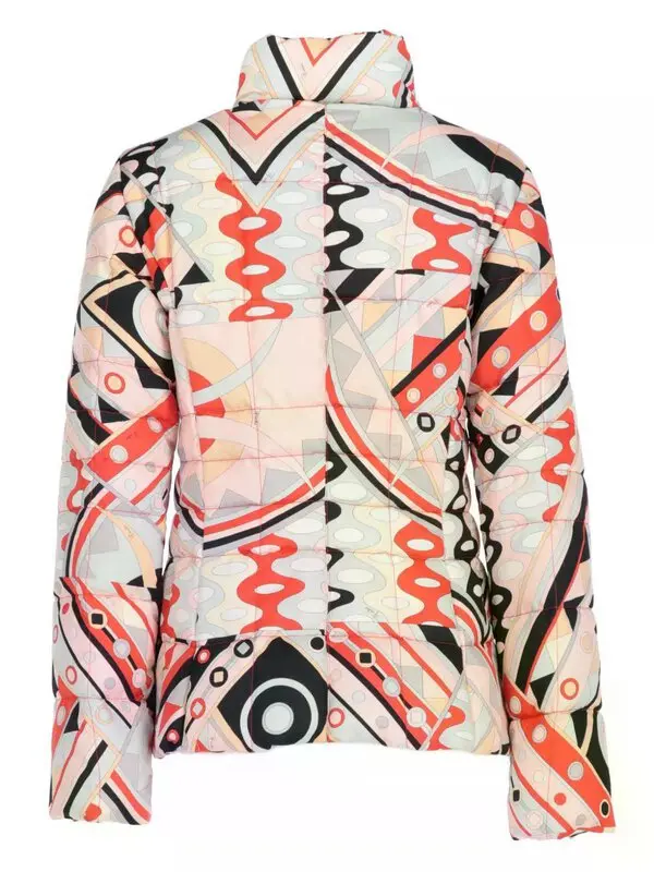 Emilio Pucci 2000s Geometric Print Puffer Jacket