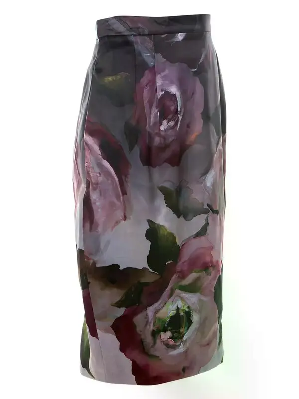 Escada Floral Print Knee-length Skirt