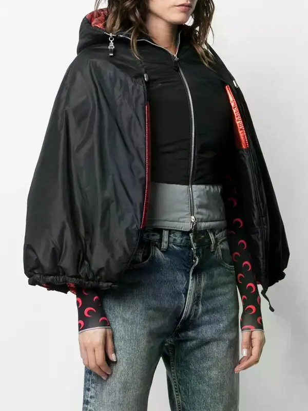 Gianfranco Ferre 1990s Puffed Sleeve Hooded Jacket