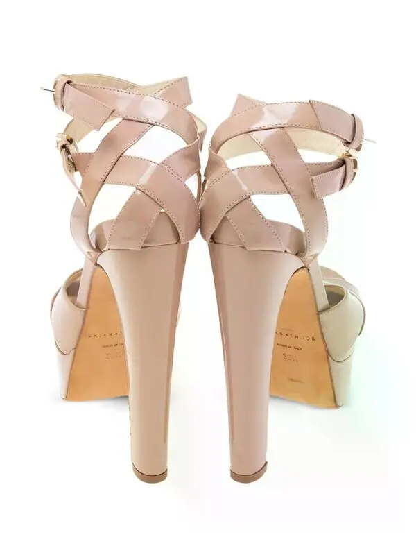 Brian Atwood Platform Sandals With Double Buckle Fastening
