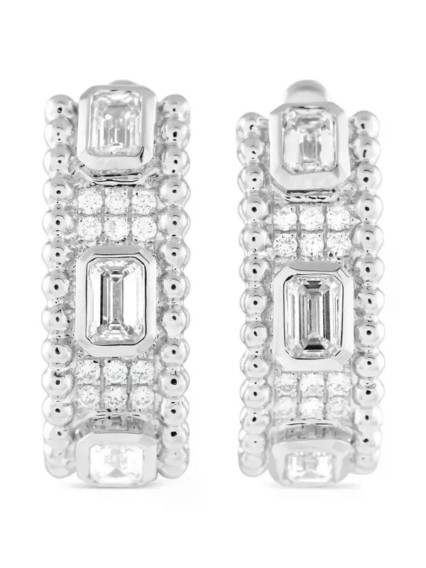 LB EXCLUSIVE 18k White Gold Diamond Earrings - Silver